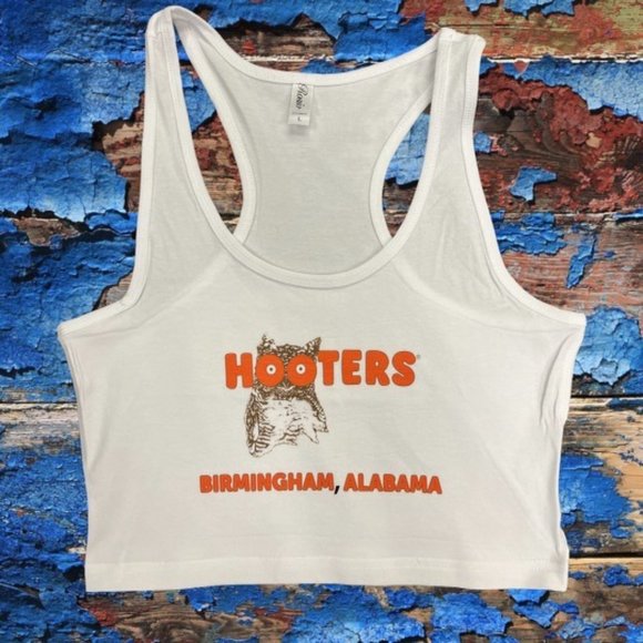 Tops | Hooters Alabama Cropped Tank Top | Poshmark